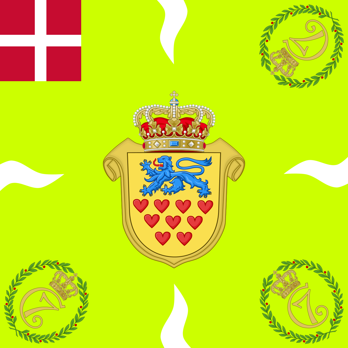 Archivo:Regimental flag of Ribe Infantry Regiment.svg - Hispanopedia